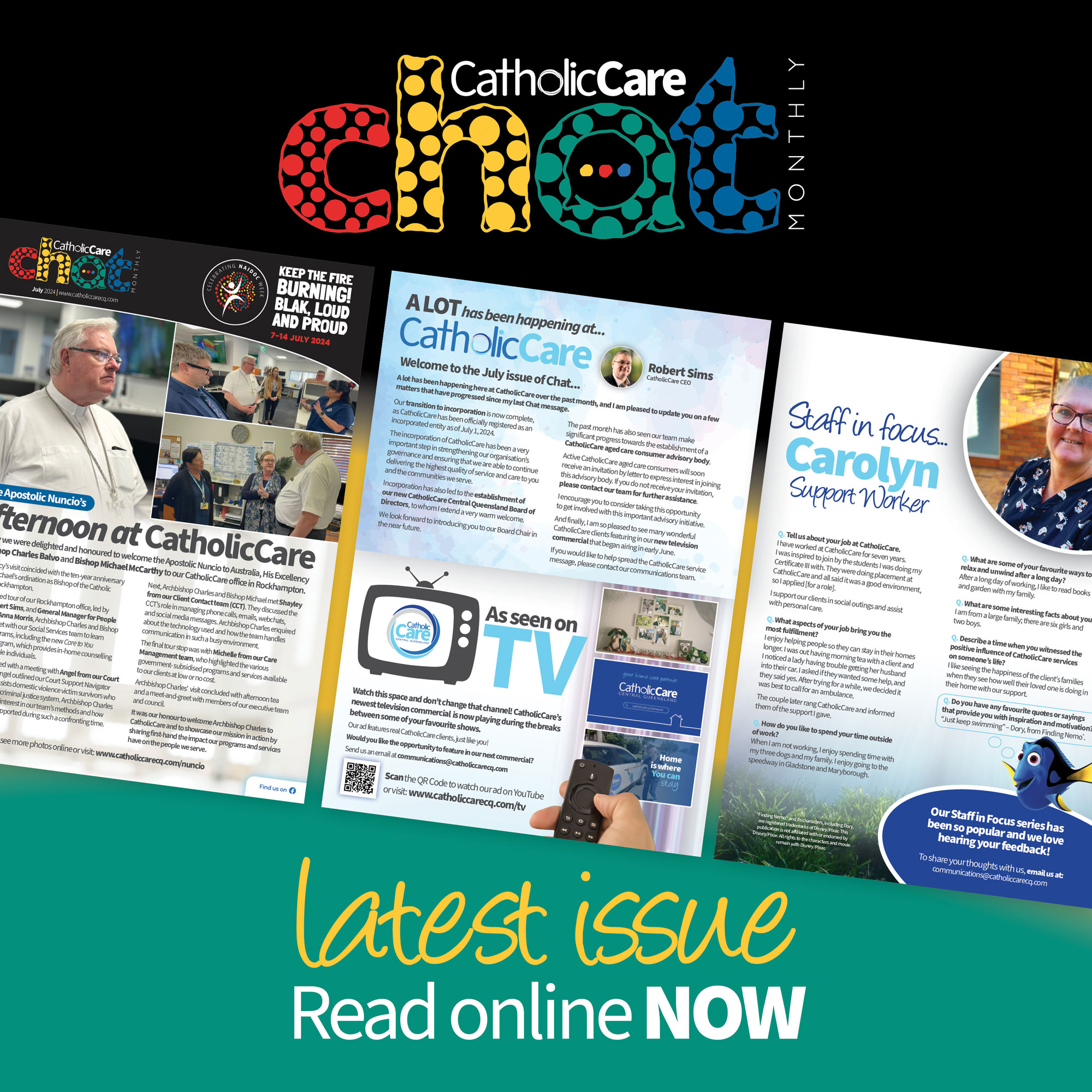 Chat Monthly - Download the July issue NOW! - CatholicCare Central ...